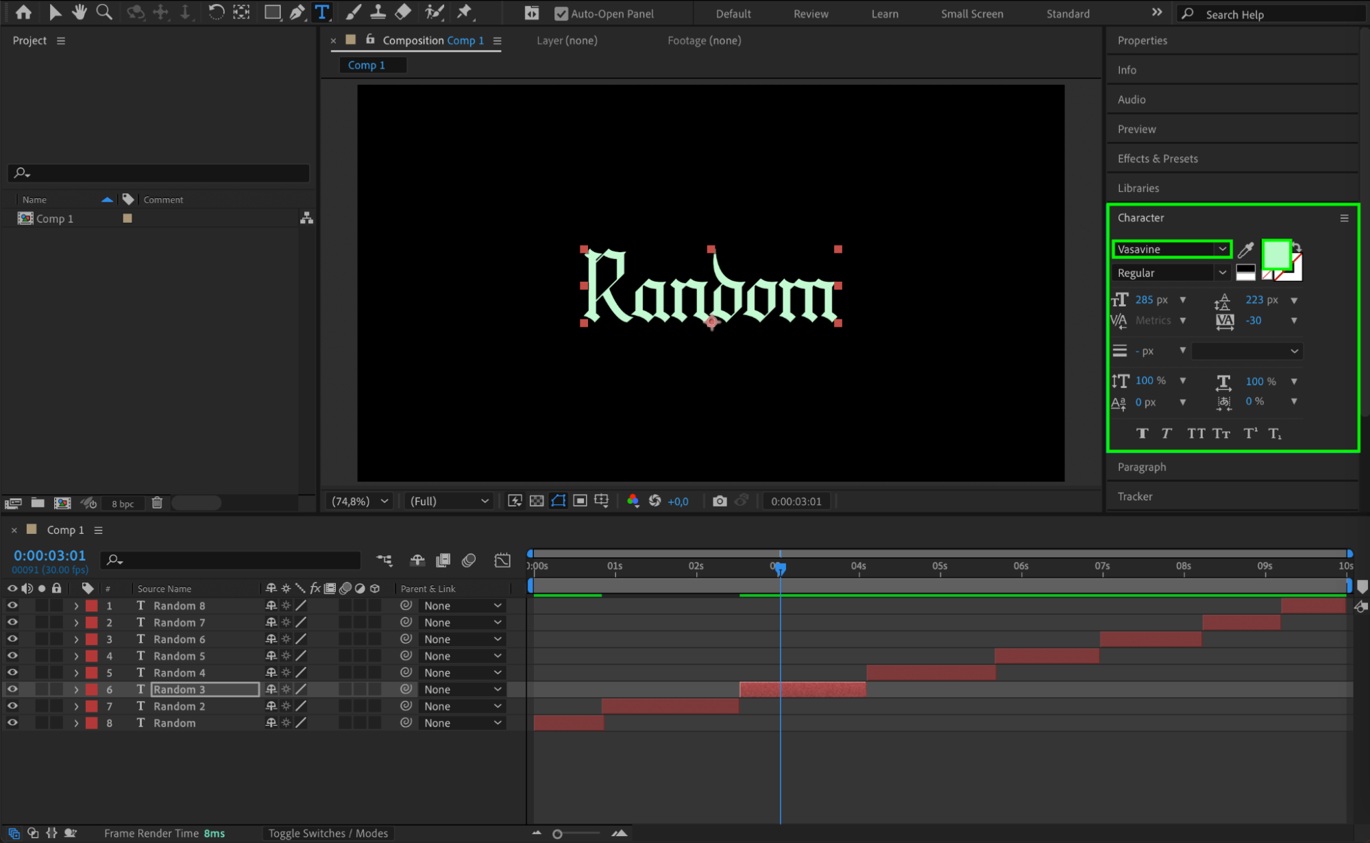 How to Animate Fonts in After Effects | aejuice.com