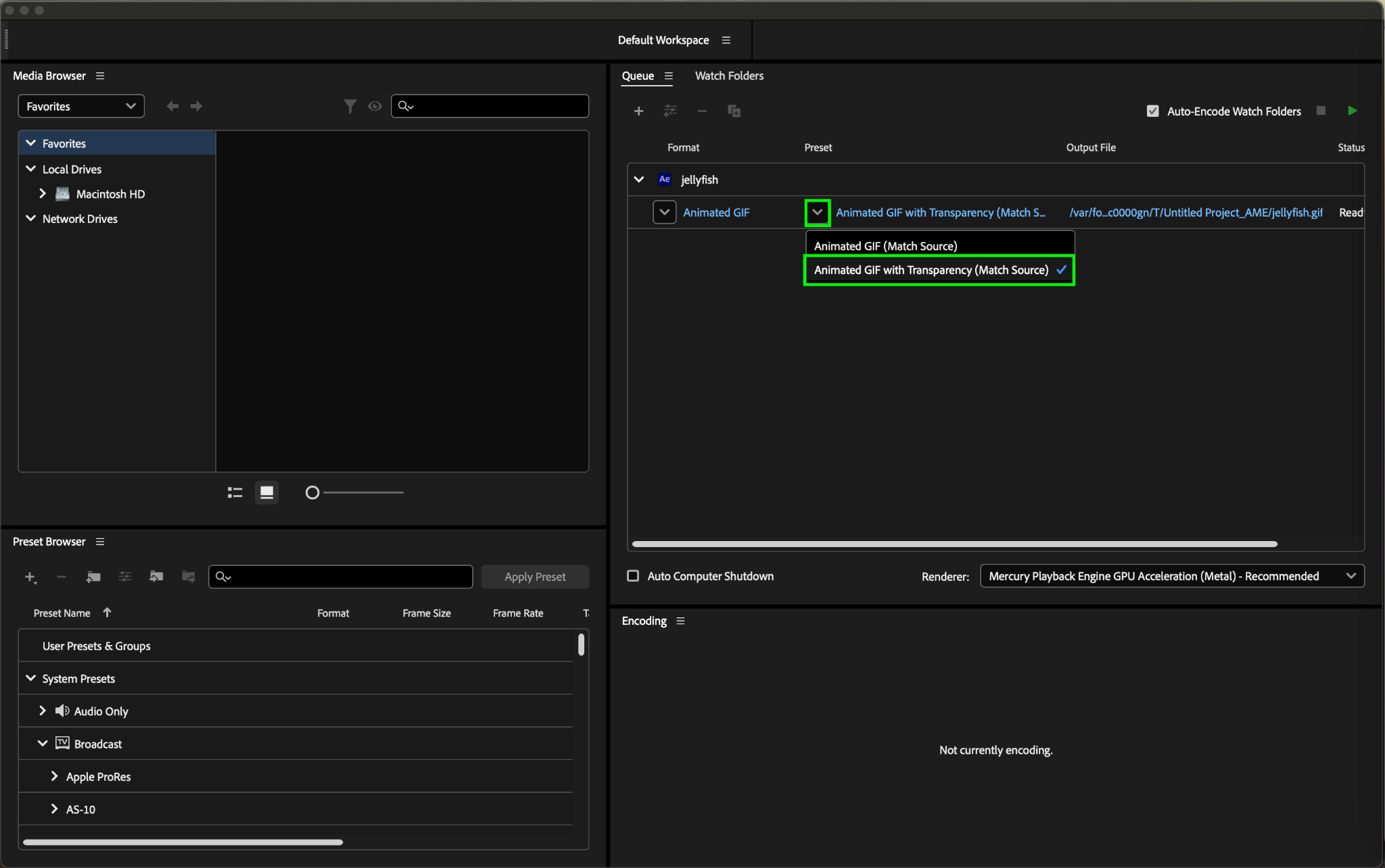 Adobe after effects how to export as gif - AEJuice