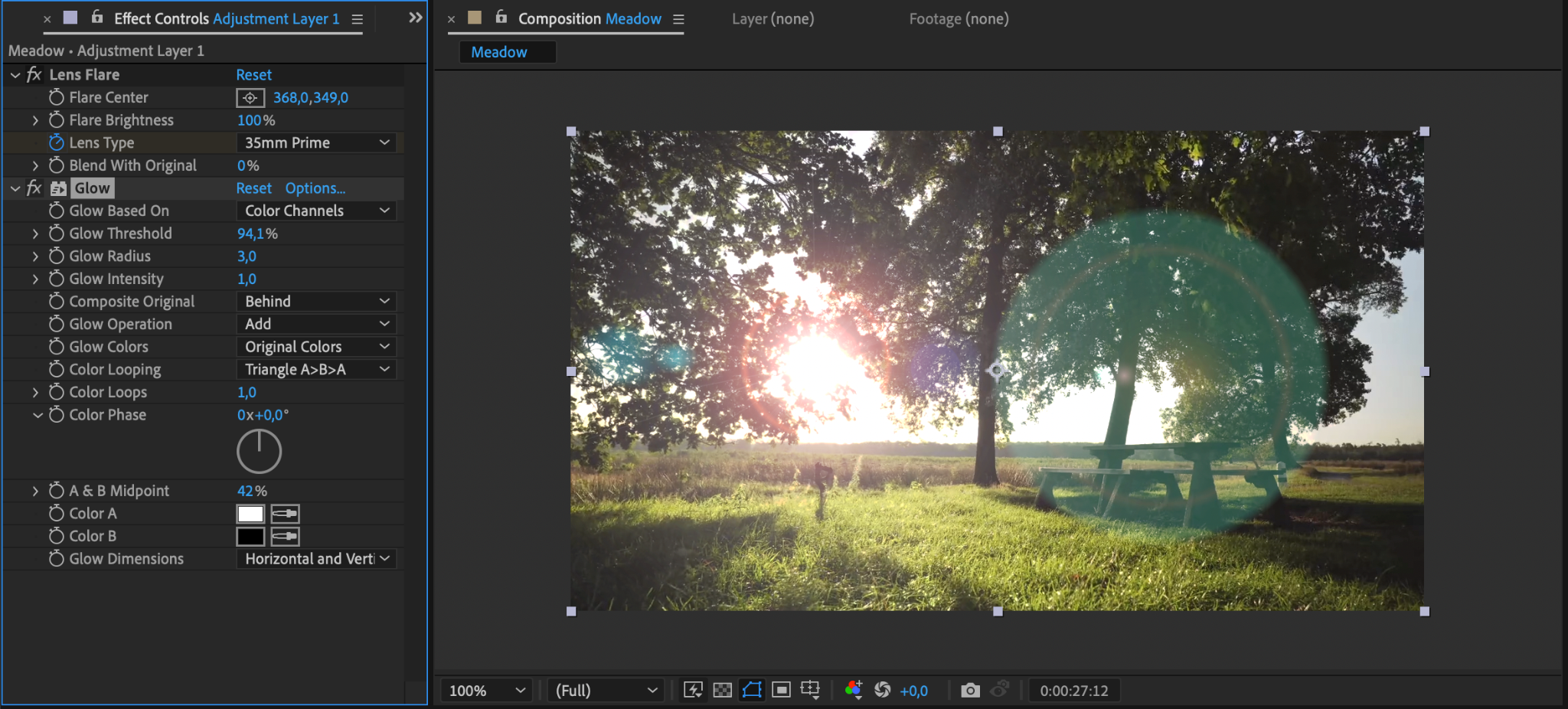 How to change lens flare color in after effects - AEJuice