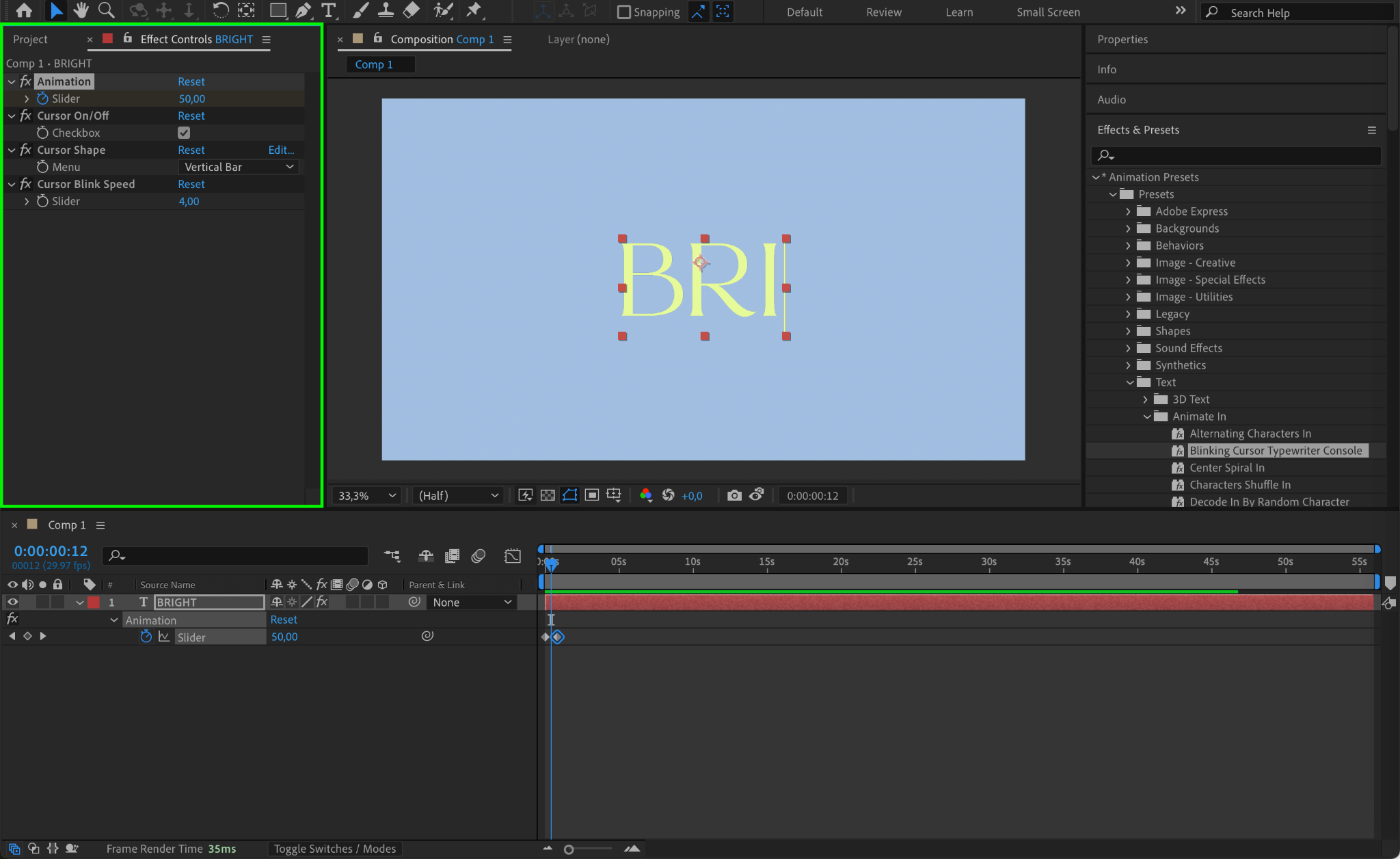 How to apply text presets in after effects - AEJuice