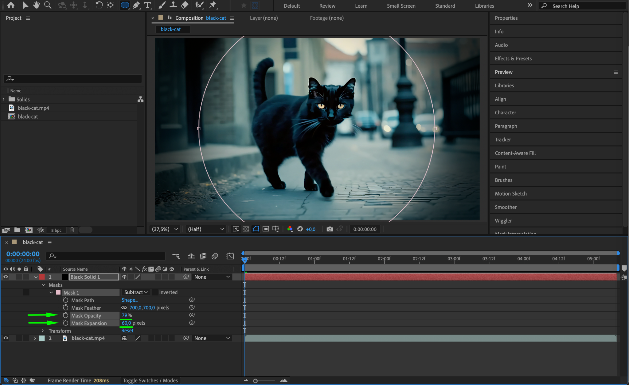 How to add a vignette in after effects - AEJuice